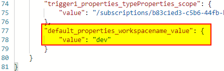 while publishing from master the Global parameters does not appear in the ...