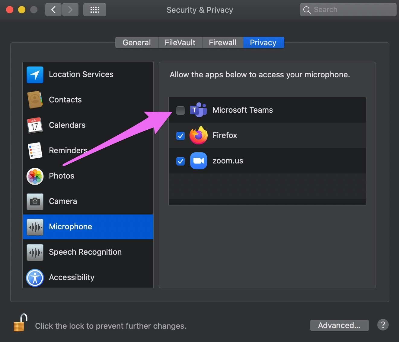 Turn the team mic on - Microsoft Q&A
