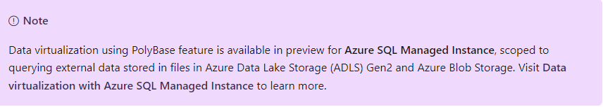 Polybase Support In Sql Server Managed Instance Microsoft Qanda 6890