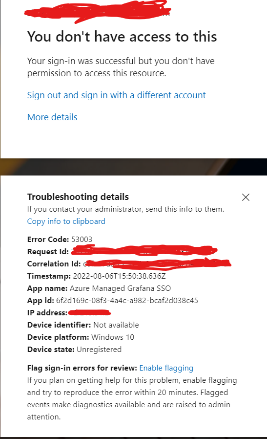 Azure Managed Grafana not able to authenticate cross tenant user - Microsoft Q&A