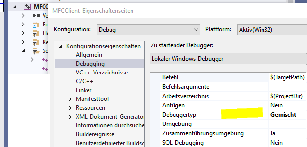 Debugging C++ CLI from MFC/C++ Breakpoints not hit, why? Settings ... Debugging C++ CLI from MFC/C++ Breakpoints not hit, why? Settings ...