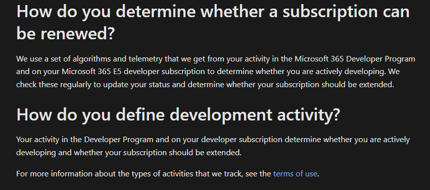 My Microsoft 365 Developer Trial subscription has not renewed, even ...
