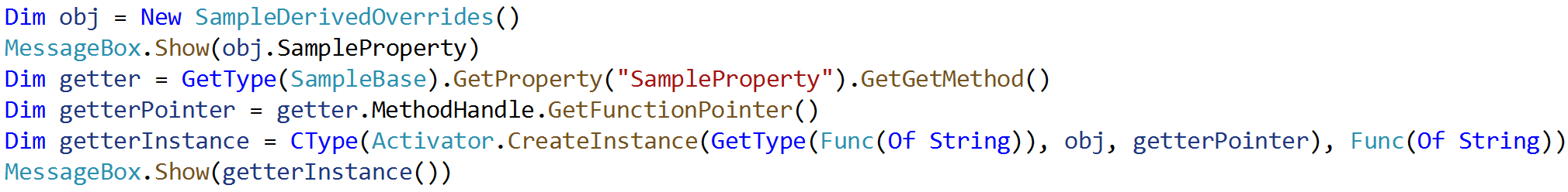 How can I (say, usimg reflection) get a reference to an object instance ...