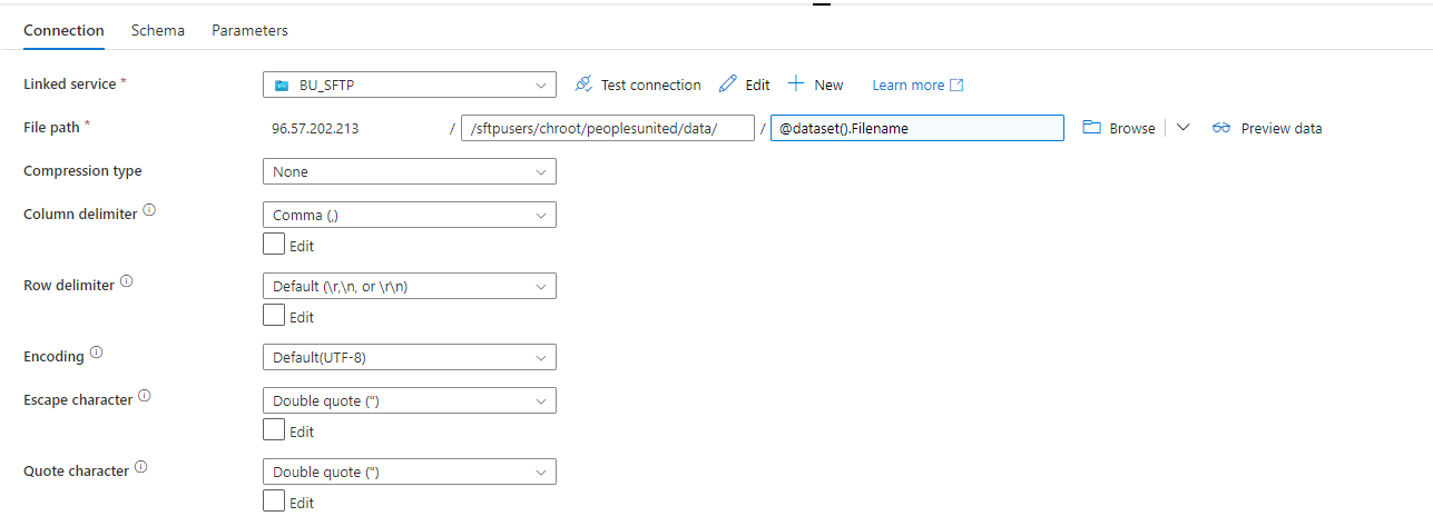 Sftp Linked Service Tests Connection Successfully Fails In Pipeline 9343