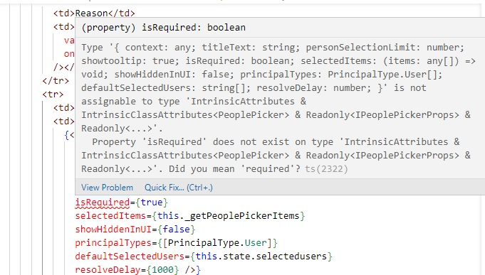 Issue in People Picker in SpFx - Microsoft Q&A