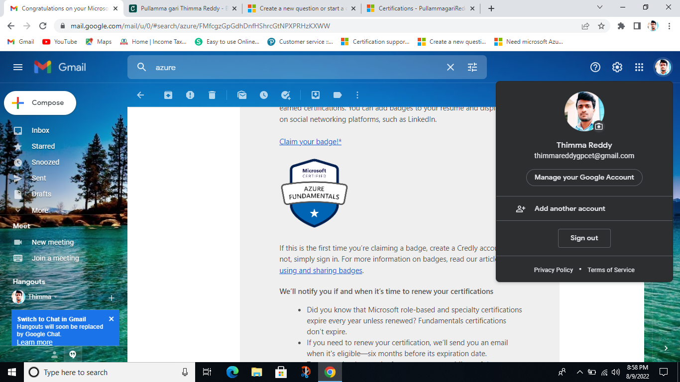 missing azure fundamentals certificate in microsoft certification ...