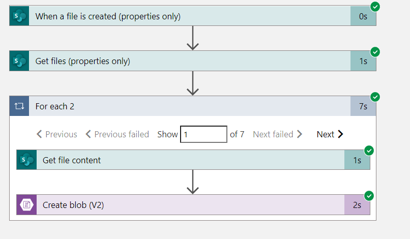files move from sharepoint folder to blob storage - Microsoft Q&A