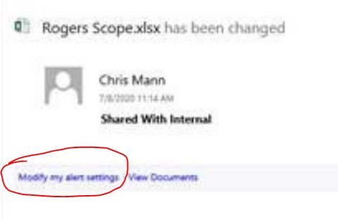 OneDrive Alerts - Microsoft Q&A