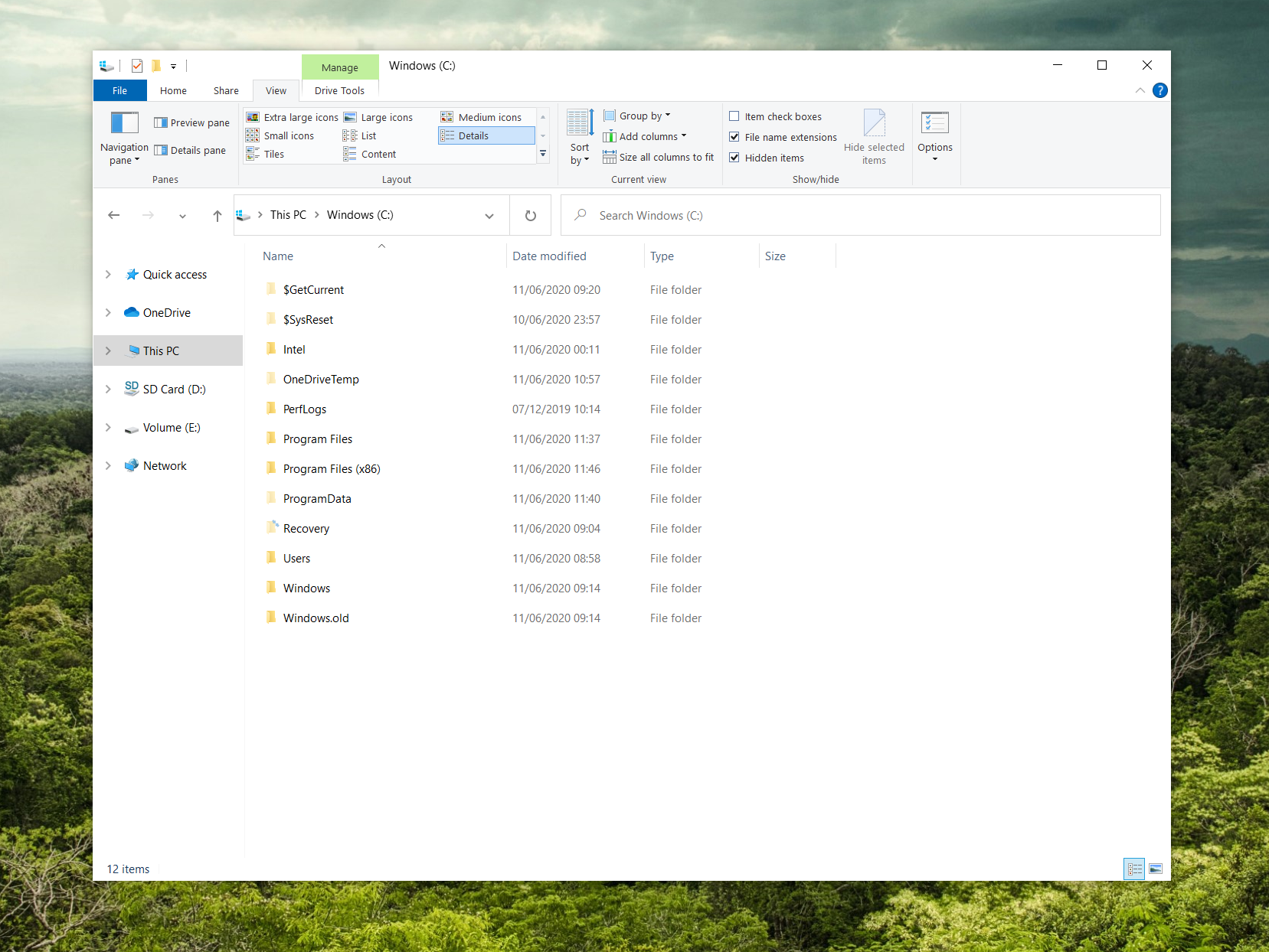Windows 10 file explorer details view is bigger - Microsoft Q&A