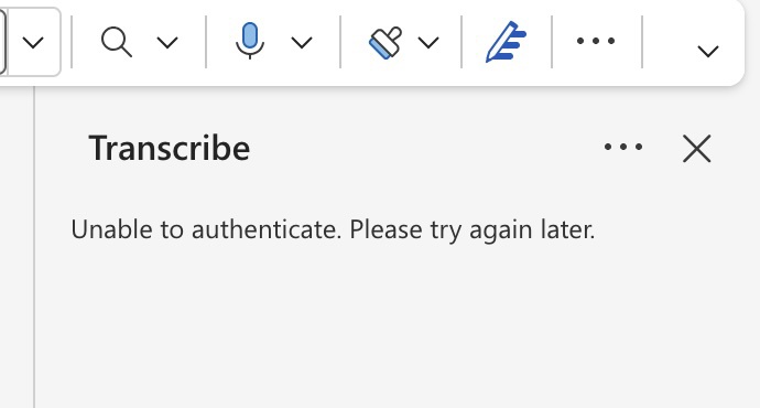 Transcription tool in Microsoft Word not working - Microsoft Q&A