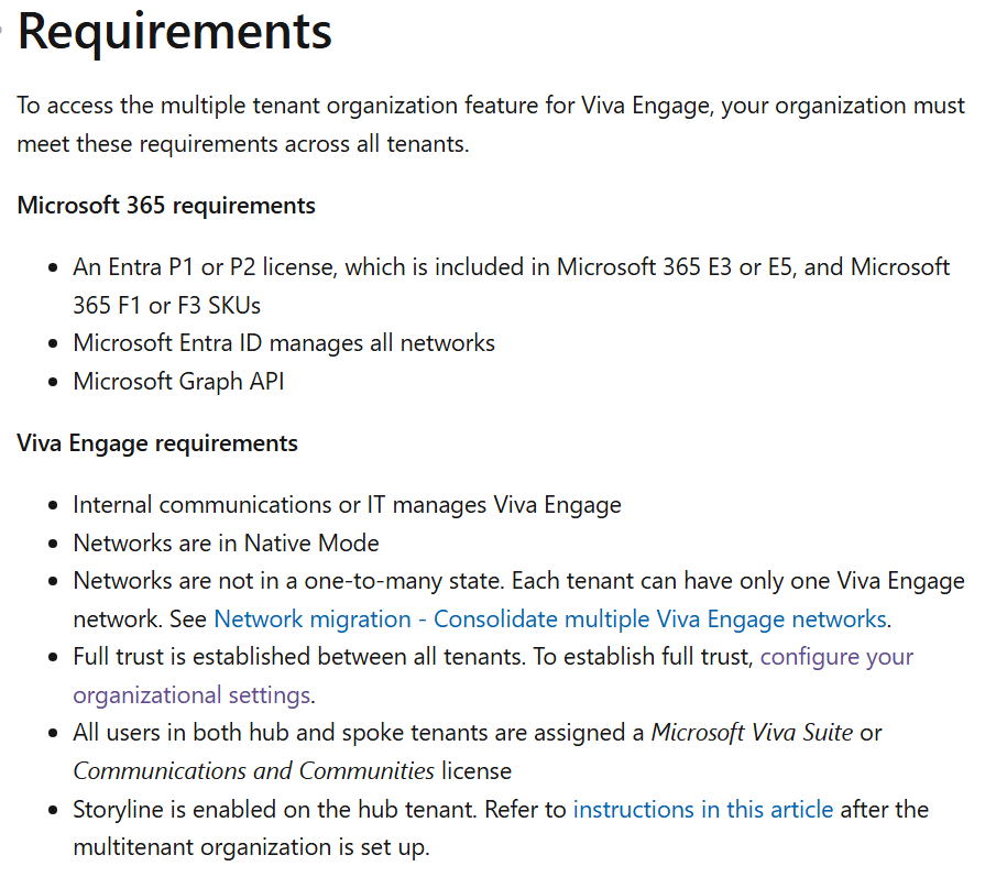 Confirmation and Comparison Request – Viva Engage External Network vs ...