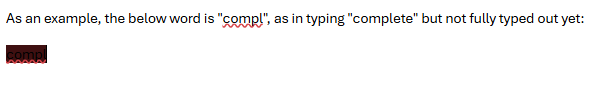 Outlook misspelled word Highlights black - Microsoft Q&A