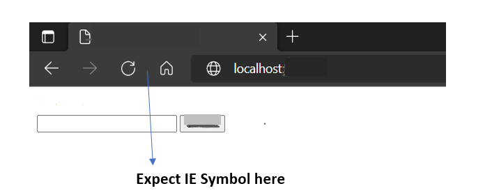 Open application locally (files to be developed) in IE mode when ...