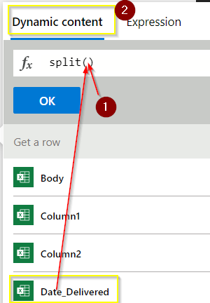 Logic app workflow to insert record from Excel File to SQL Table issue with date column getting ...