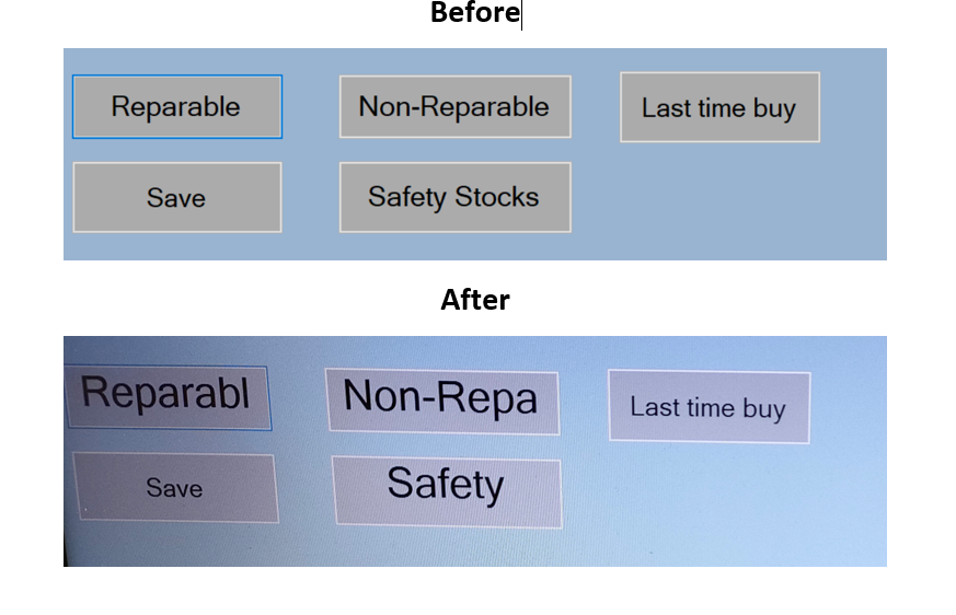 The text on the button and the label changed - Microsoft Q&A