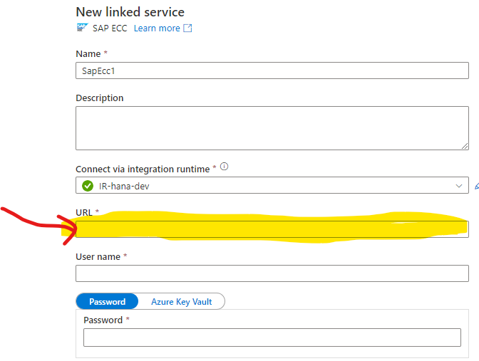 Need some help on identifying the 'URL' property within the ADF for SAP ...