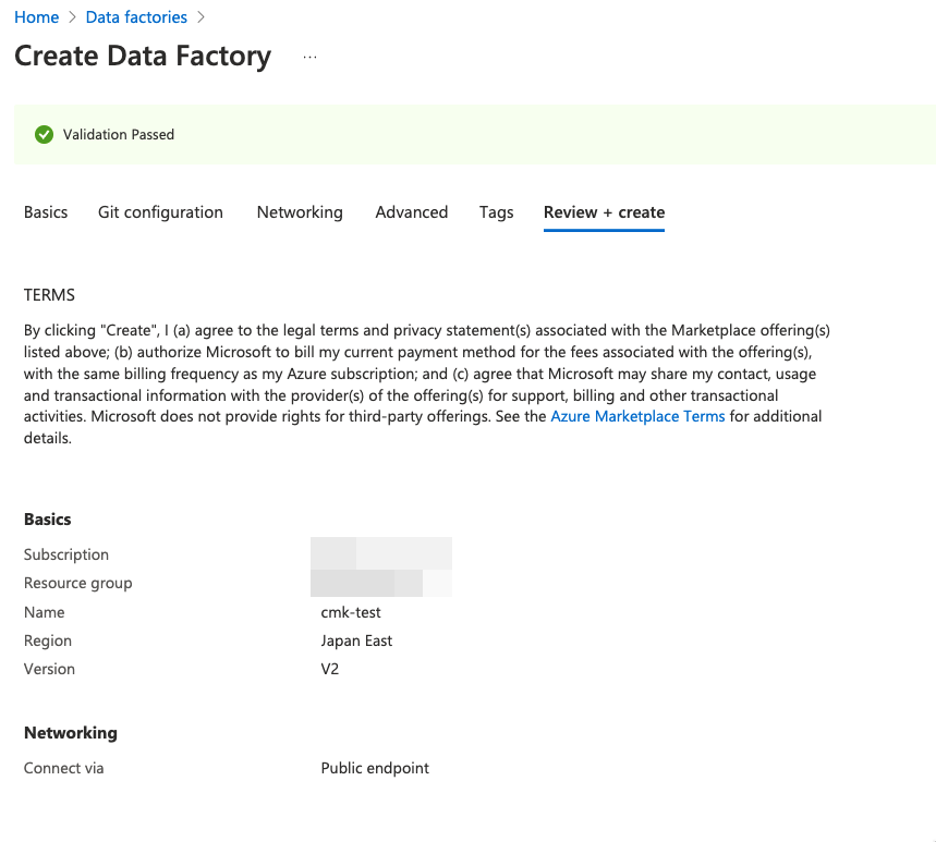 ADF - You cannot add CMK settings for factories with existing entities ...