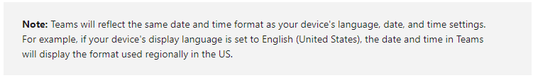 Time Zone Issue on MS Teams - Microsoft Q&A