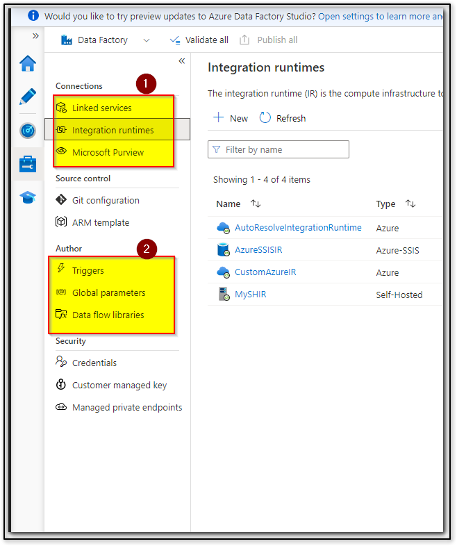 ADF - You cannot add CMK settings for factories with existing entities ...