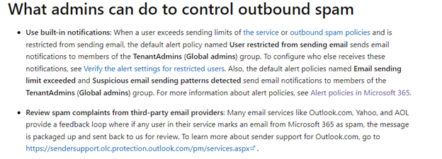 Top outbound spam senders in EOP. - Microsoft Q&A