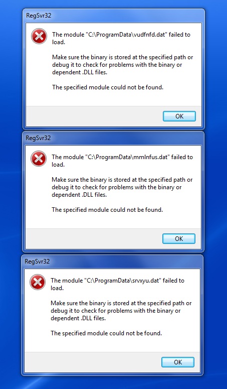 RegSvr32 Module Failed To Load Error (Win7 64 Pro) - Microsoft Q&A