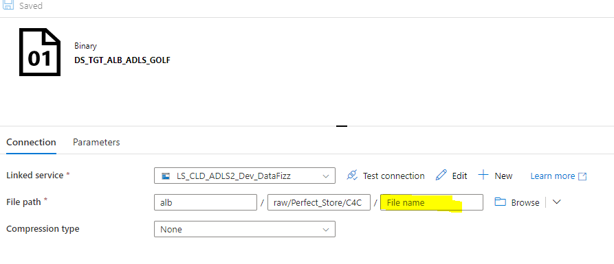 File name to be copied from Source Dataset to Sink Dataset - Microsoft Q&A