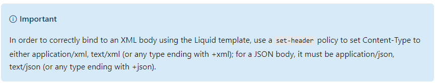 Azure API Management policy - Liquid response - Microsoft Q&A