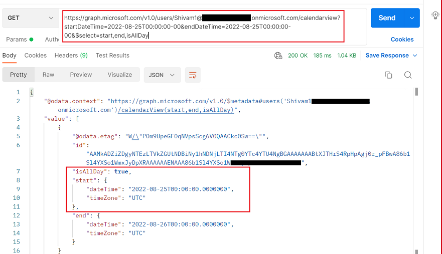 Graph Api Events With Property Isallday Microsoft Qanda 4591