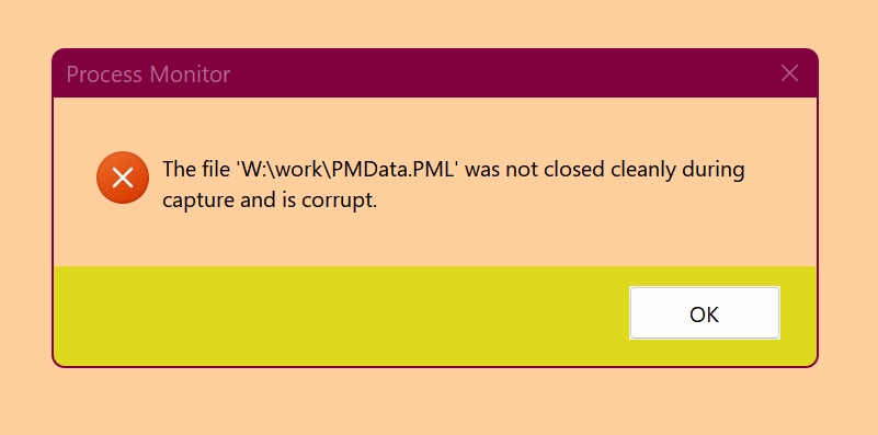 ProcessMonitor useless for diagnosing system hangups - Microsoft Q&A