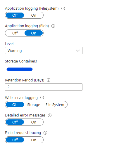 App Service Diagnostic Setting doesn't work - Microsoft Q&A