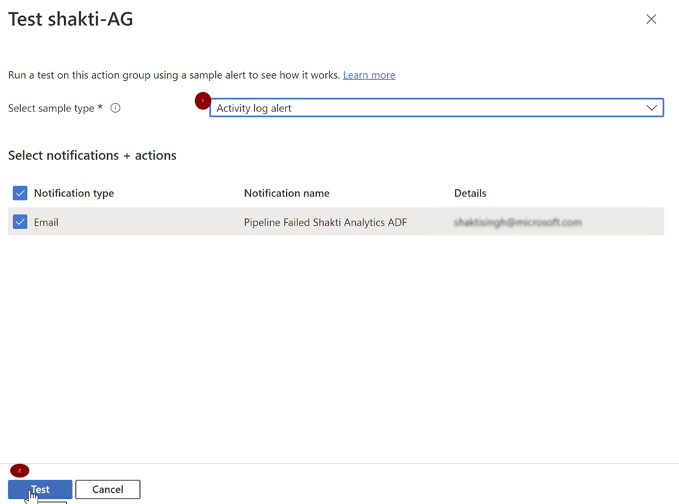Alert Metrics in adf is not working - Microsoft Q&A