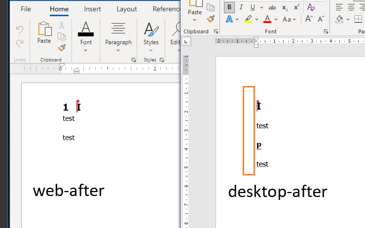 heading numbers dissappear when collaborating with web and desktop at ...