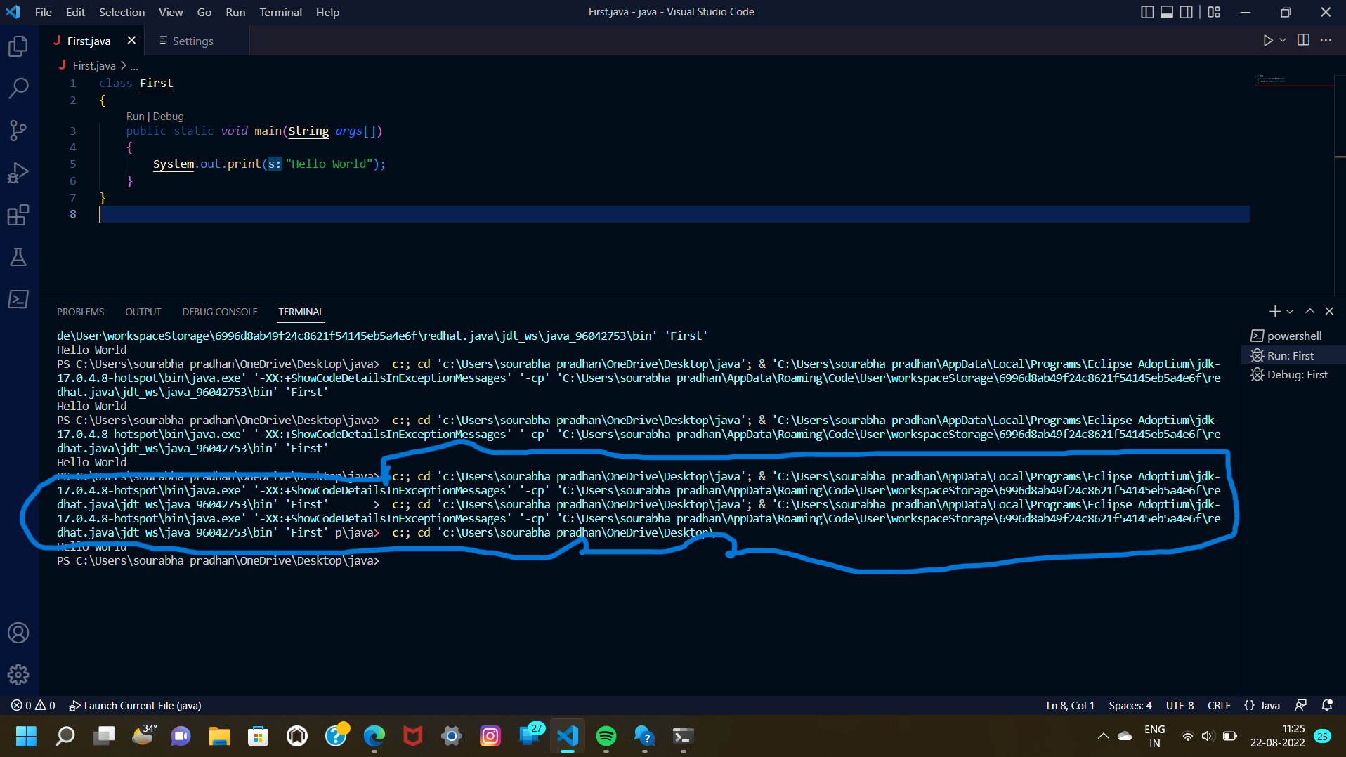 How to remove unwanted terminal output of vscode for window11 ... How to remove unwanted terminal output of vscode for window11 ...