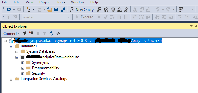 Unable To View Tables And Views Object Explorer In Ssms Synapse Microsoft Qanda
