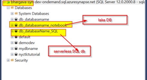 synapse database - Microsoft Q&A