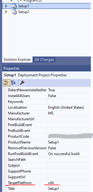how to change default configuration to custom in setup wizard project ...