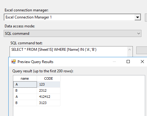 IN Operator in OLEDB - Microsoft Q&A