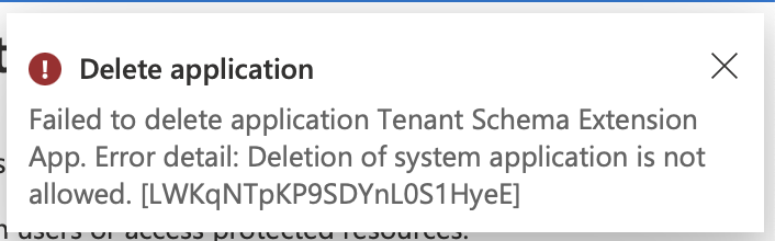 Can't delete Azure AD tenant because of app - Microsoft Q&A Can't delete Azure AD tenant because of app - Microsoft Q&A