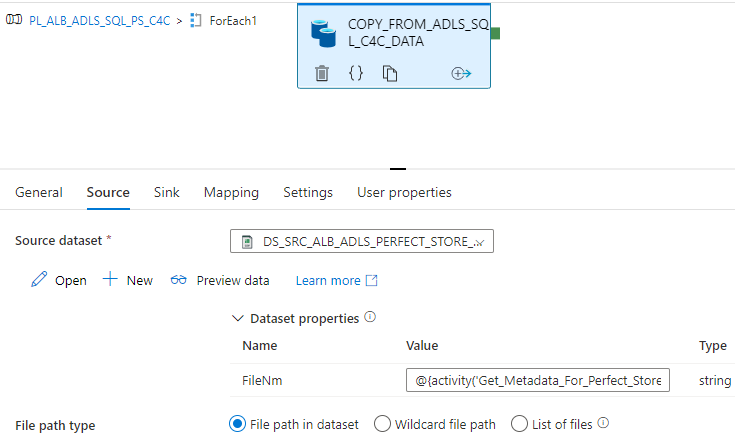 Unable to implement getmetada and foreach , copy actvity - Microsoft Q&A Unable to implement getmetada and foreach , copy actvity - Microsoft Q&A