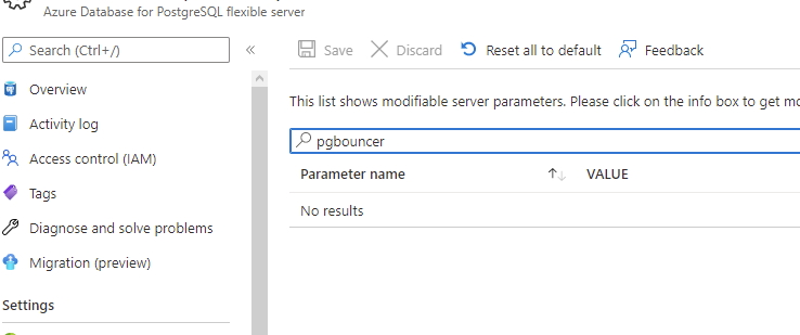 Pgbouncer Enable Parameter Not Available Microsoft Qanda