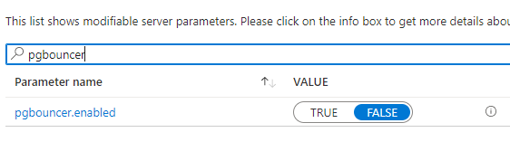 Pgbouncer Enable Parameter Not Available Microsoft Qanda