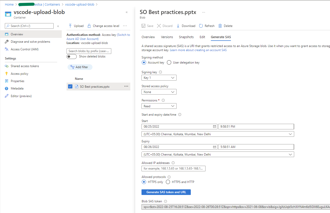 Cannot Access To Uri Sas Blob Storage Authenticationfailed Microsoft Qanda