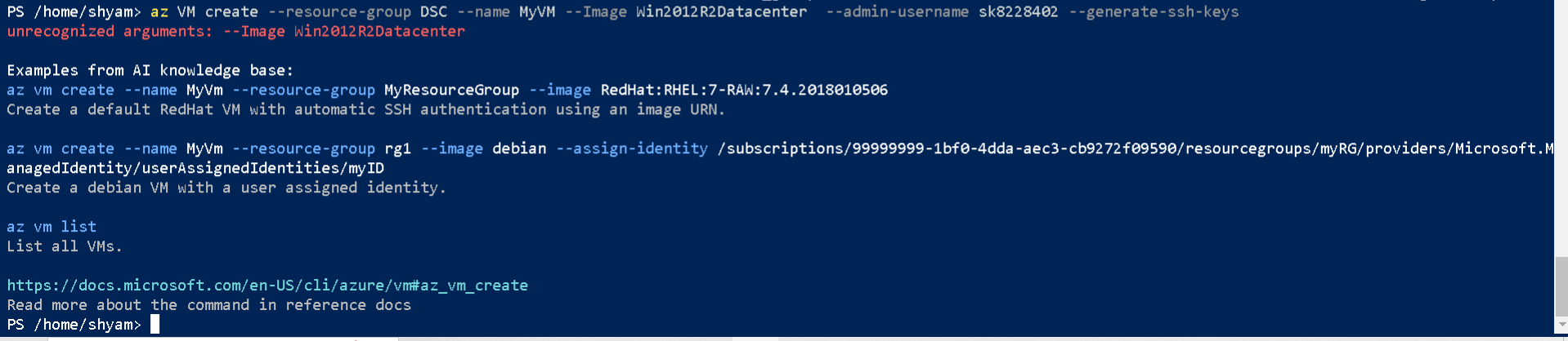 Azure VM image is not recognizing - Microsoft Q&A