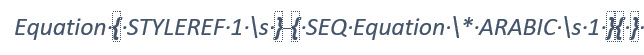 Microsoft Word 2-level equation numbering with optional 3rd level ...