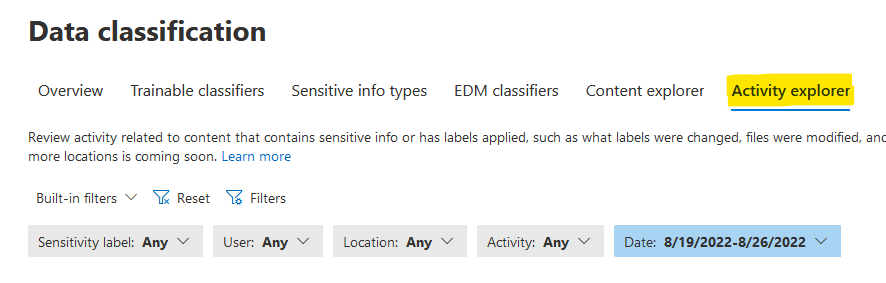 Compliance Portal - how to store Activity Explorer data for more than ...