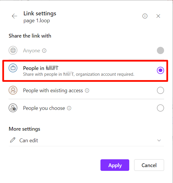 Microsoft Loop: How to make page searchable by bing work search ...
