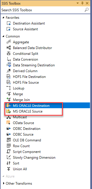 Microsoft Connector For Oracle Missing In The List Of Ssis Connection Manager After
