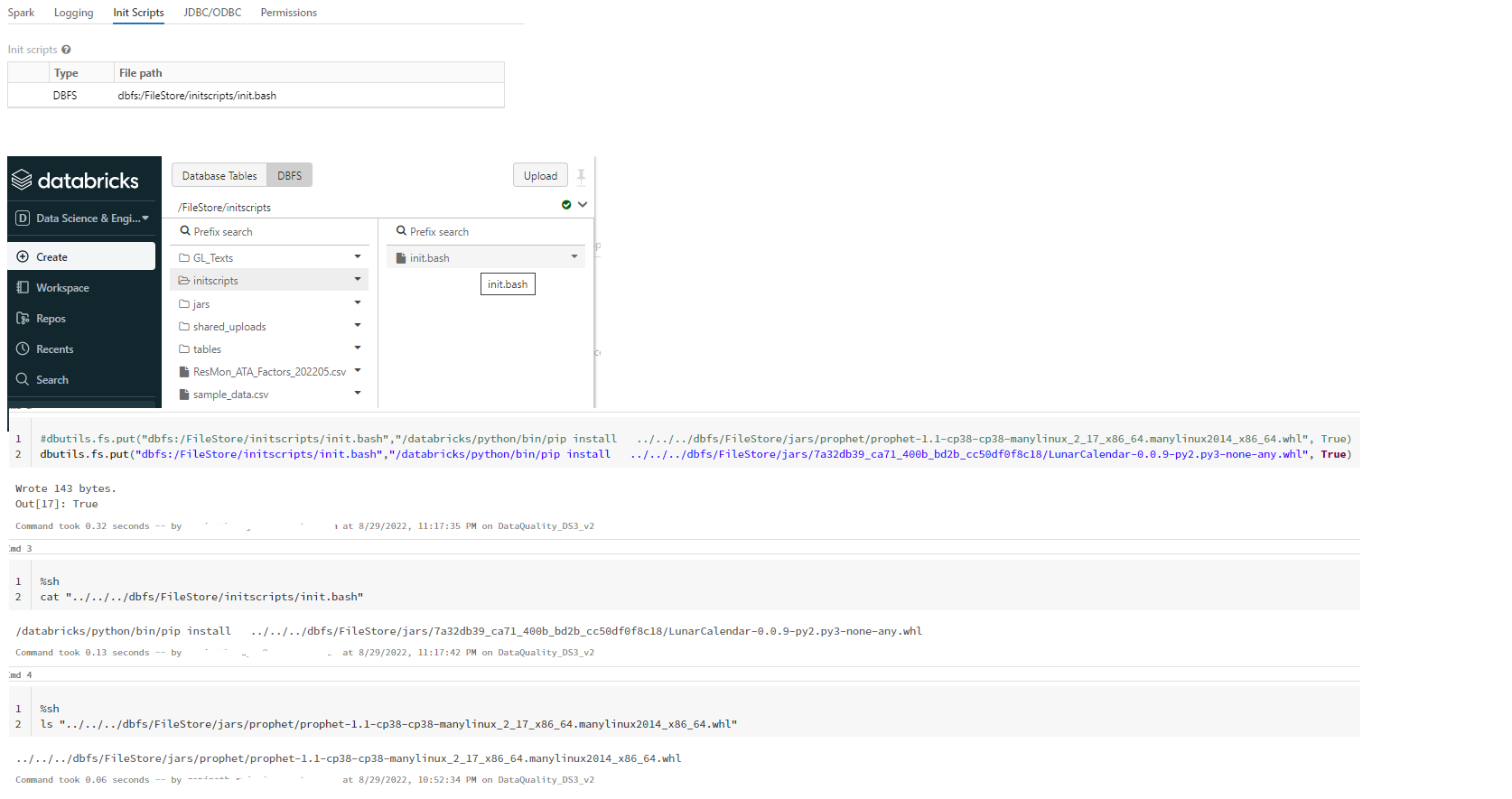 Azure Databricks And Init Script Microsoft Qanda