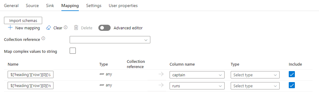 Unable To Import Json Array To Sql Table In Azure Data Factory Microsoft Qanda