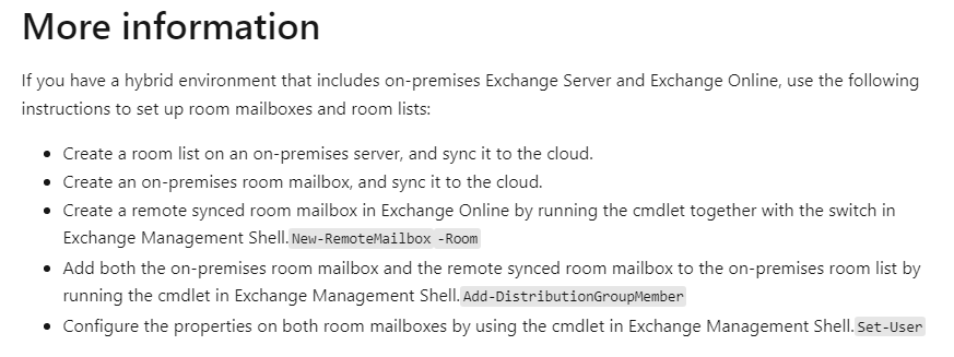 Exchange Hybrid Room Finder not updating availability for on Premise ...